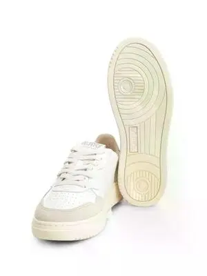 AUTRY Medalist Low Panelled Leather Sneakers - White