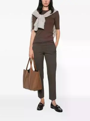 Brunello Cucinelli Belt-loop Trousers - Brown