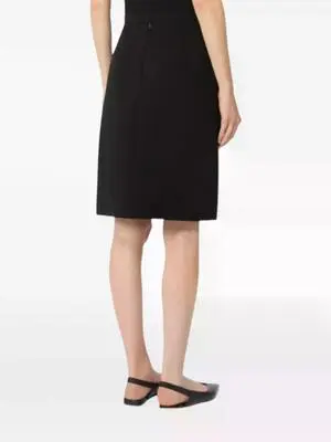 Max Mara High-waited Straight-leg Mini Skirt