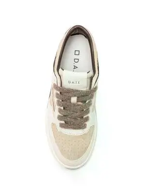 D.a.t.e. Leather Panelled Sneakers