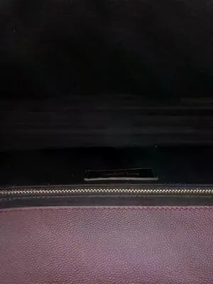 Saint Laurent 2014 Large Chevron Grain De Poudre Monogram Envelope Bag Shoulder Bag
