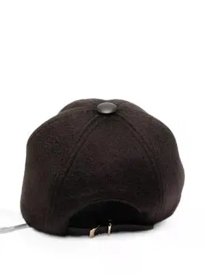 Max Mara Logo-patch Cashmere Baseball Cap