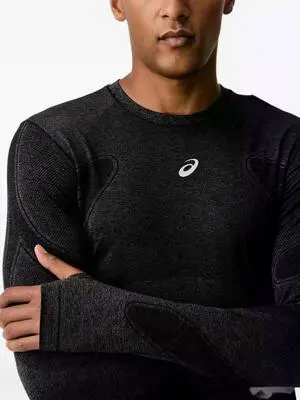 Asics Seamless Logo-print Performance T-shirt - Black