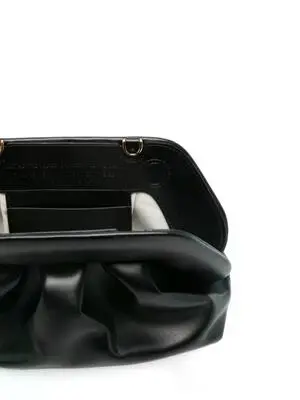 THEMOIRE Bios Ruched Clutch Bag - Black
