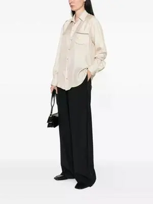 Fabiana Filippi Elasticated Waistband Wide-leg Trousers - Black