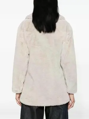 Herno Faux-fur Double-breasted Coat