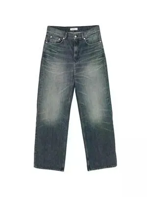 Sandro Faded-effect Wide-leg Jeans