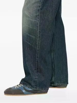 Sandro Faded-effect Wide-leg Jeans