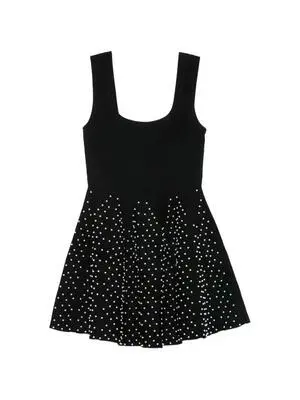 Sandro Faux-pearl Embellished Knitted Dress