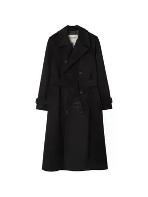 Burberry Long Gabardine Hoxton Trench Coat