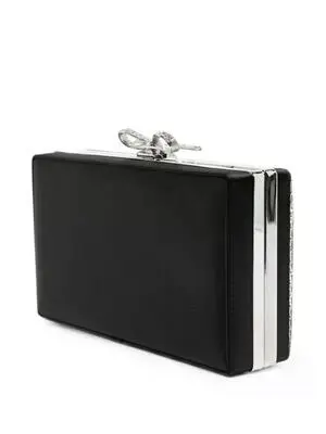 SELF-PORTRAIT Bow Crystal-embellished Clutch Bag