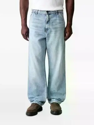 Carhartt Work In Progress Light Wash Bottoms For Men