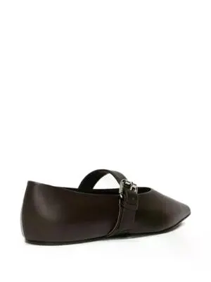 Max Mara Buckle-strap Pointed-toe Ballet Flats