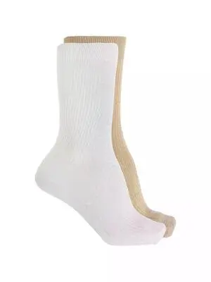 BIRKENSTOCK Ribbed Metallic-thread Socks
