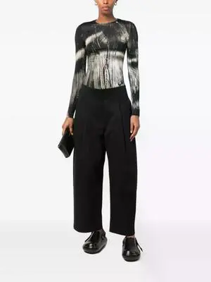 Studio Nicholson Darted Wide-leg Trousers - Black