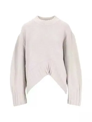 Attico Embroidered Asymmetric-hem Sweater