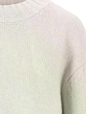 Attico Embroidered Asymmetric-hem Sweater