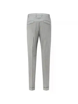 PT TORINO Mid-rise Trousers With Turn-up Cuffs