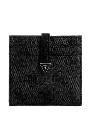 Guess Laurel Logo-print Card Case - Black