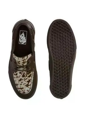 VANS Cow-print Panelled Shoes