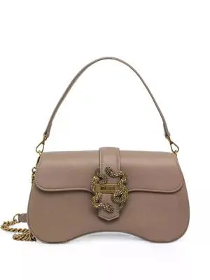 Just Cavalli Snake-plaque Curved Tote Bag - Neutrals