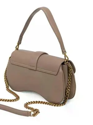 Just Cavalli Snake Plaque Curved Tote Bag