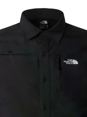 The North Face Logo-print Zip-pocket Shirt - Black