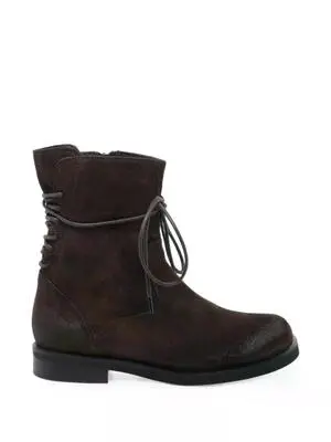 POEVE Arlo Lace-up Ankle Boots - Brown