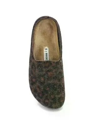 BIRKENSTOCK Amsterdam Wrapped Dip Leopard-print Mules
