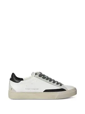CRIME LONDON Essential Contrast-panel Leather Sneakers