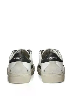 CRIME LONDON Essential Contrast-panel Leather Sneakers