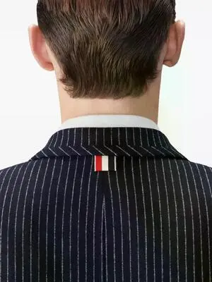 Thom Browne Flannel Chalk Stripe Sportcoat With Armband