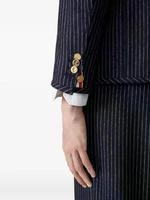 Thom Browne Flannel Chalk Stripe Sportcoat With Armband
