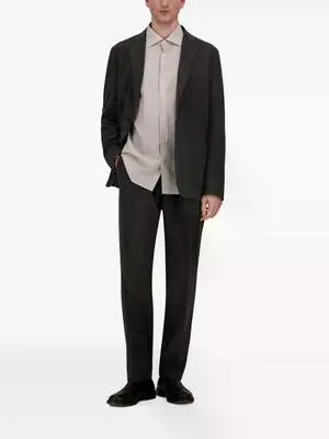 Herno Pinstriped Tailored Trousers - Grey