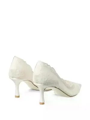 JIMMY CHOO Faiz Pumps 65 Ivory Lace