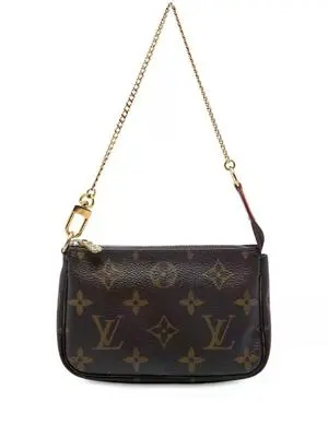 LOUIS VUITTON 2021 Monogram Mini Pochette Accessoires Handbag - Brown