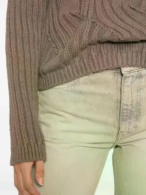 Moncler Ribbed Cable Knit Sweater