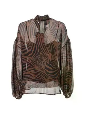 Max Mara Zebra-print Blouse