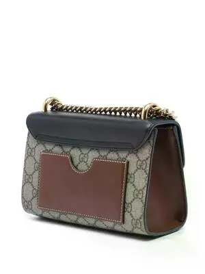 Gucci 2016-2026 Small Gg Supreme Padlock Crossbody Bag - Black