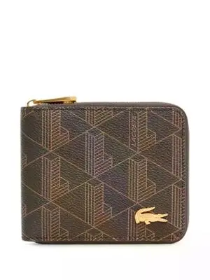 Lacoste The Blend Monogram-print Wallet - Brown