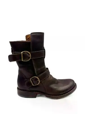 Fiorentini + Baker Cusna Buckled Leather Boots - Brown