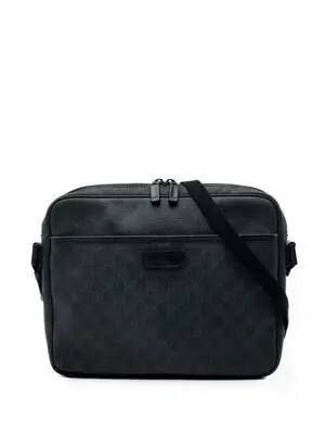 Gucci 2000-2015 Gg Supreme Crossbody Bag - Black