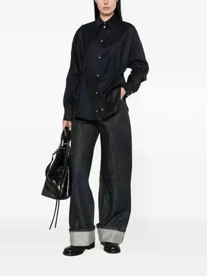 Moncler Drawstring-waist Panelled Shirt