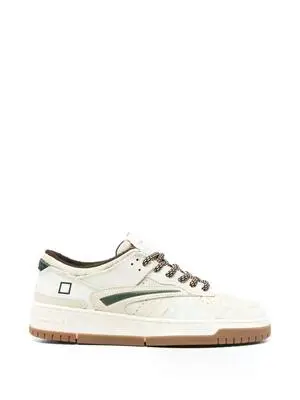 D.a.t.e. Torneo Panelled Leather Sneakers - Neutrals
