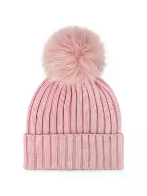Moncler Pom-pom Ribbed-knit Beanie Hat