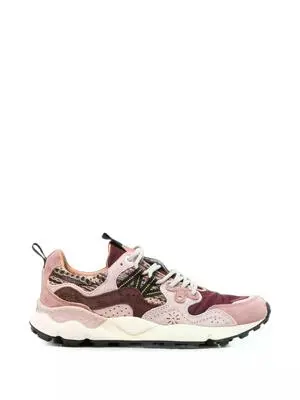 FLOWER MOUNTAIN FLOWER MOUNTAIN Yamano Panelled Leather Sneakers Pink
