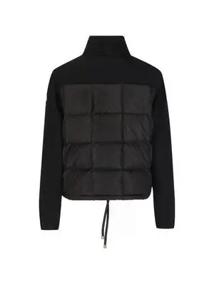 Moncler Quilted-panel High-neck Cardigan