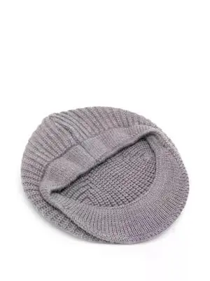 Altea Ribbed-knit Wool Flat Beret - Grey