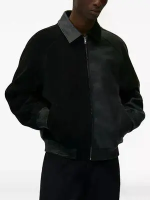ARTE ANTWERP Logo-patch Panelled Leather Jacket