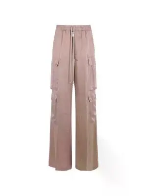 Rick Owens Cargobelas Drawstring-waist Wide-leg Cargo Pants
